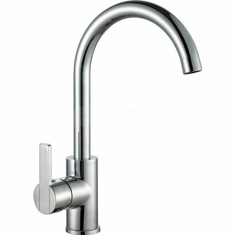 Смеситель для кухни Alveus Tonia 1129053 хром, рычажный, латунь