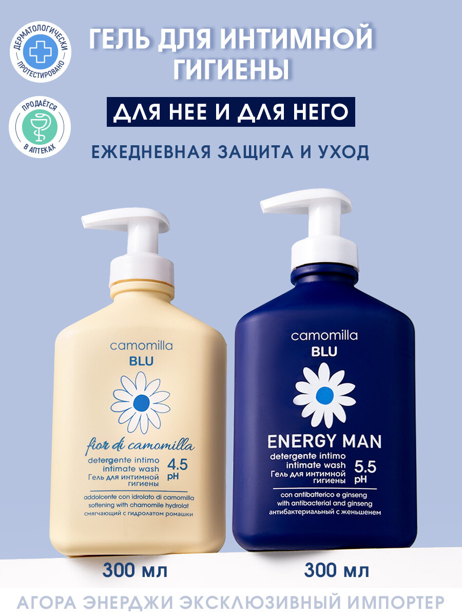 Набор для интимной гигиены Camomilla Blu ОН & ОНА, гипоаллергенный