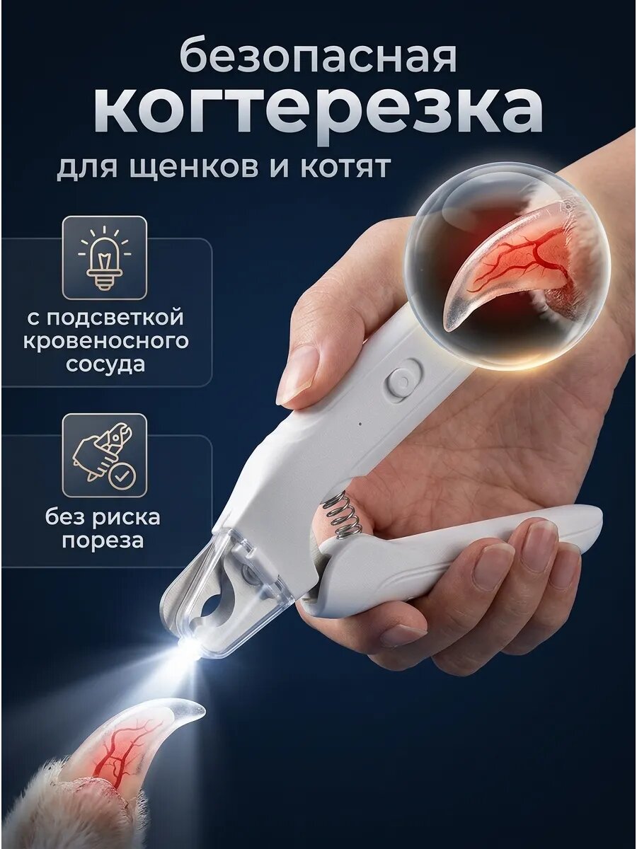 Набор когтерезка и пилка для кошек и собак