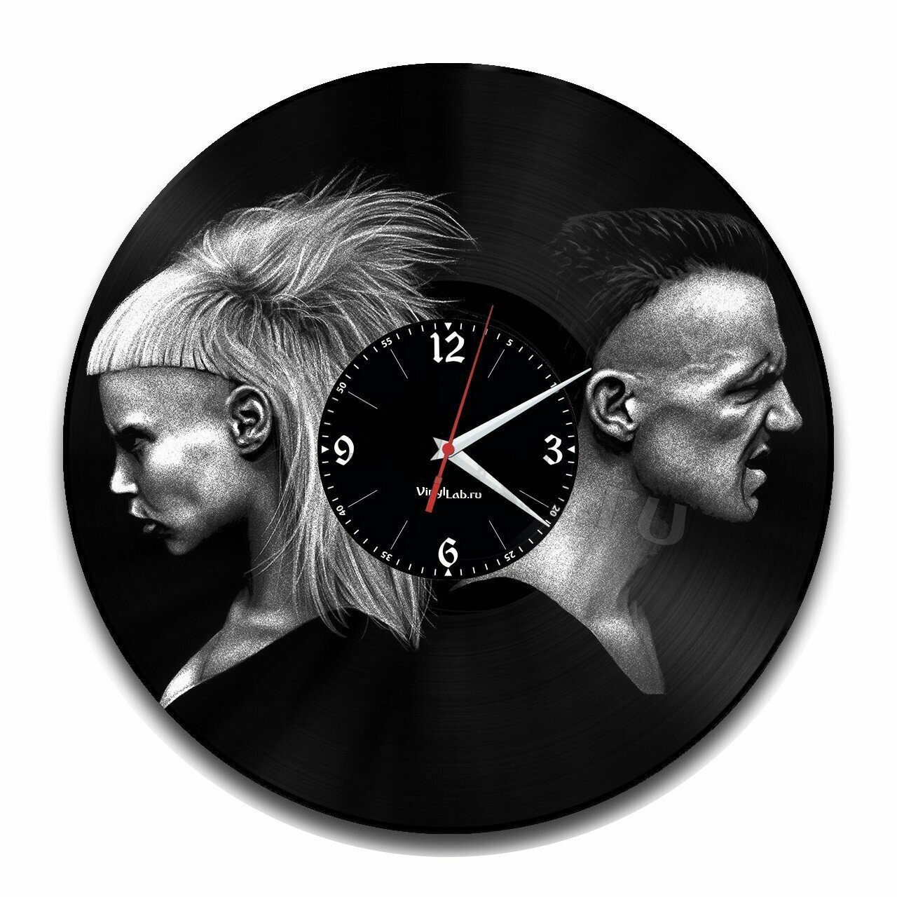 Часы из виниловой пластинки (c) VinylLab Die Antwoord, диаметр 30 см
