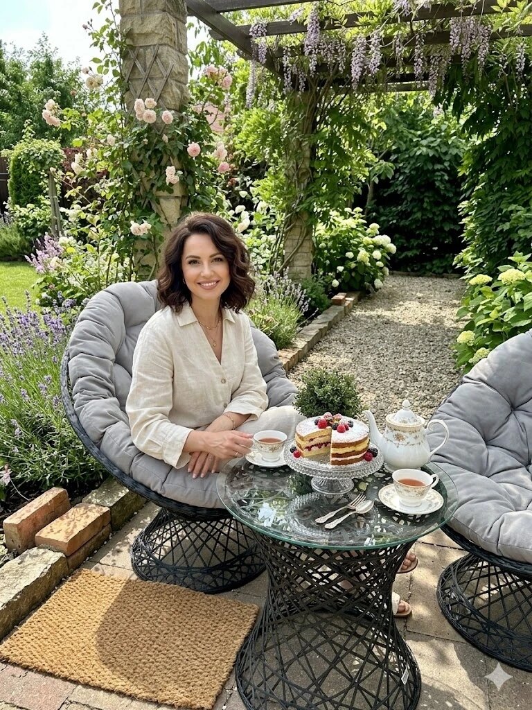 Кресло папасан мини садовое для дачи, улицы и отдыха на природе, кресло плетеное для балкона и лоджии