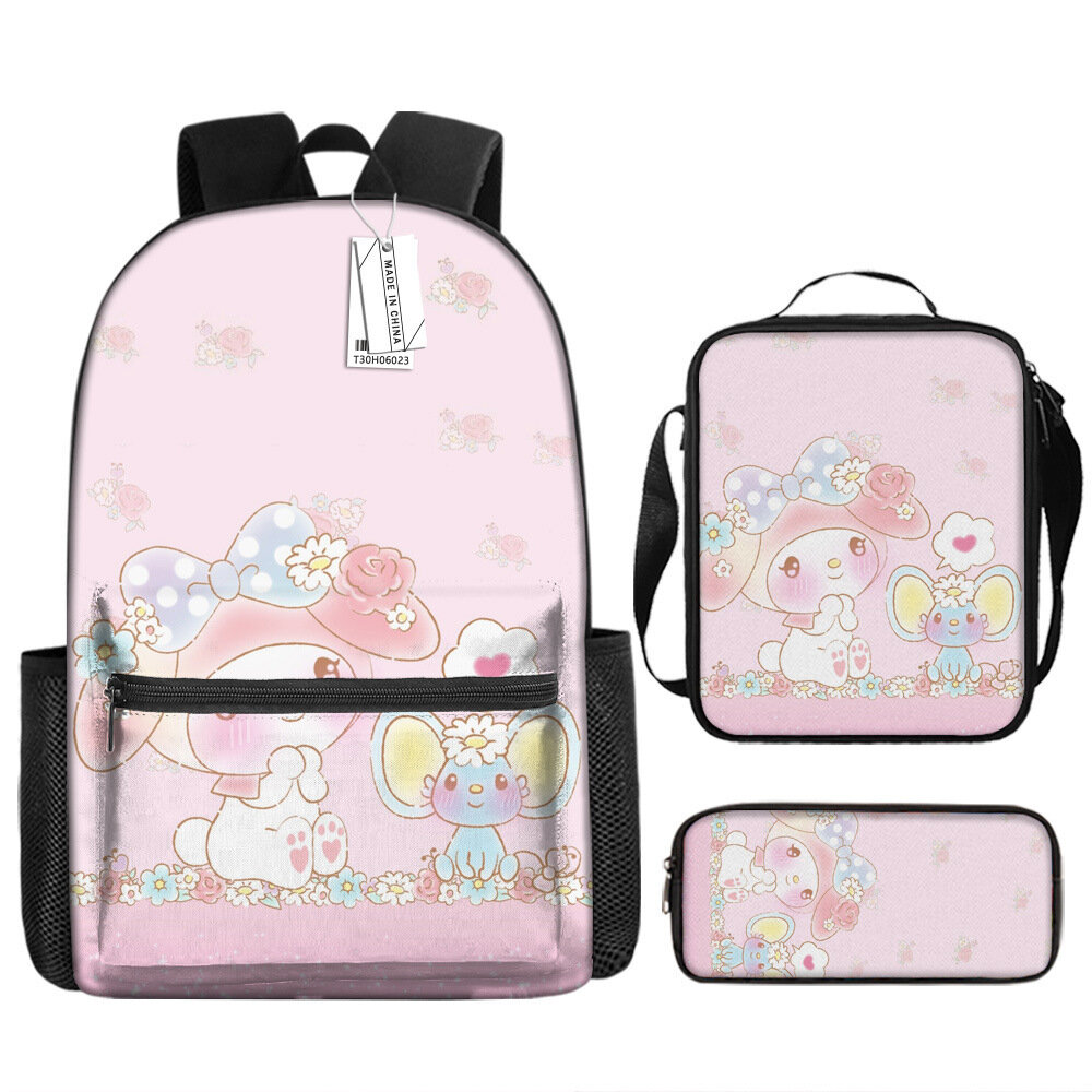 Поставка производителя Hello Kitty рюкзак с принтом полиэстеровая школьная сумка повседневная сумка через плечо студенческий пенал набор