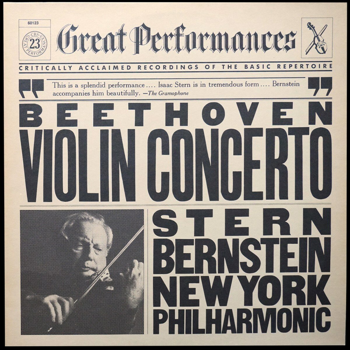 Виниловая пластинка CBS Leonard Bernstein – Beethoven: Violin Concerto