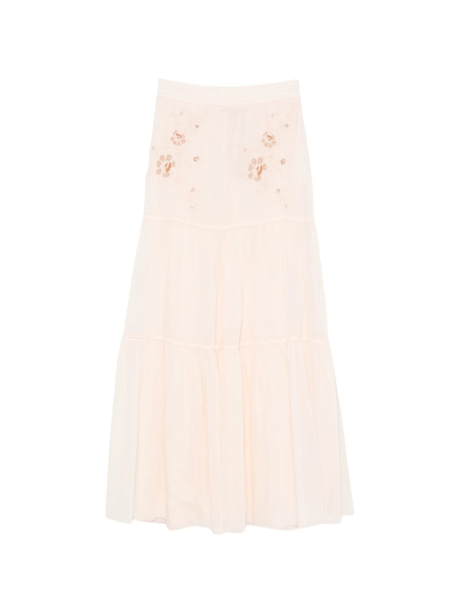 Юбка Floral-embroidered maxi skirt