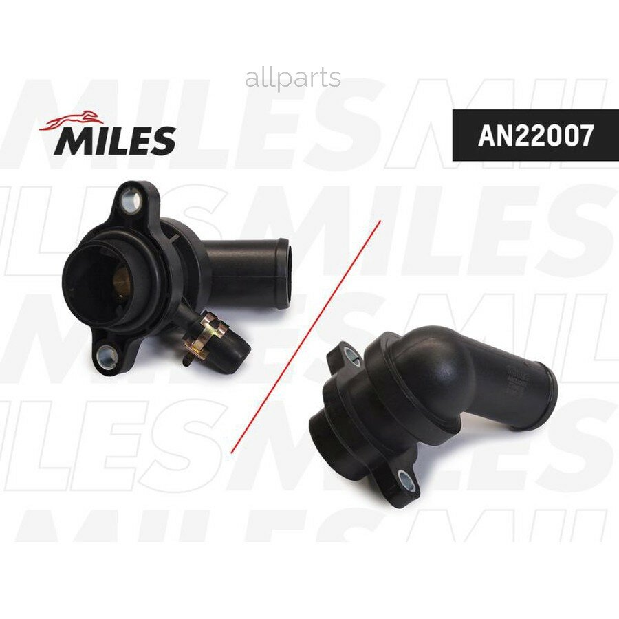 MILES AN22007 Термостат CHEVROLET AVEO/LACETTI/ NEXIA/ REZZO DOHC (пластик)