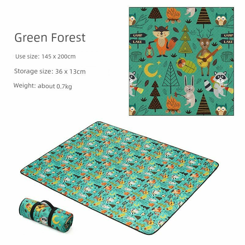 Naturehike стандартный фонарь с вентилятором, узор зеленый лес, 145x200см