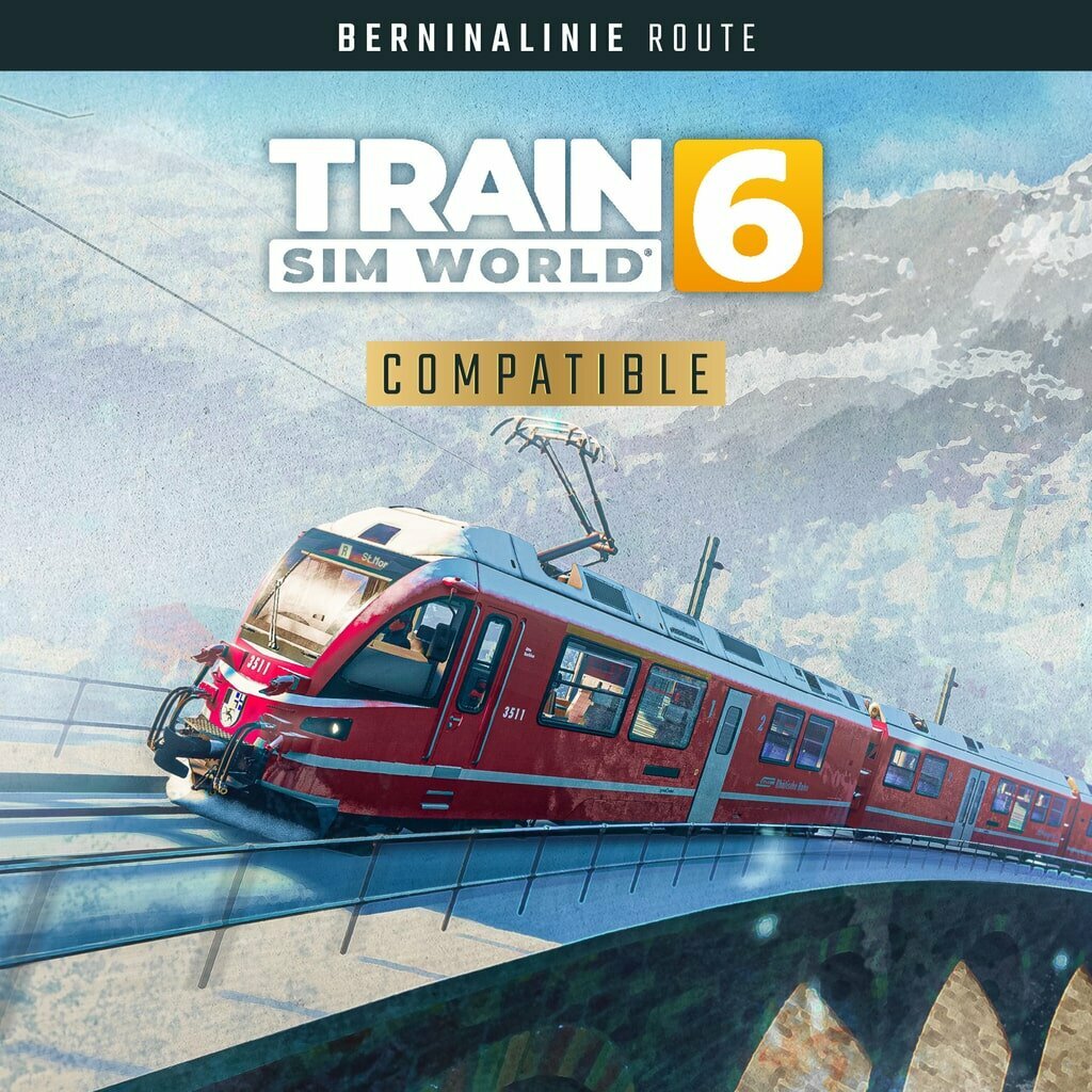 Дополнение Train Sim World 6: Berninalinie: Tirano - Ospizio Bernina Route Add-On, цифровое издание PlayStation 4 и PlayStation 5, регион Индия / код пополнения баланса