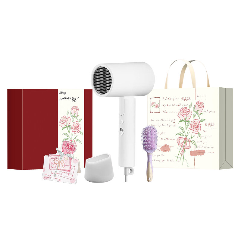 Фен унисекс Xiaomi 1600W Ионизация Уход за волосами 13369713, H101 White-Beloved Care Box