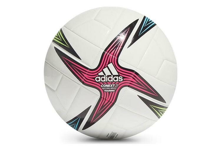 Мяч футбольный унисекс Adidas Conext 21 Size 5 Белый Розовый, S EU