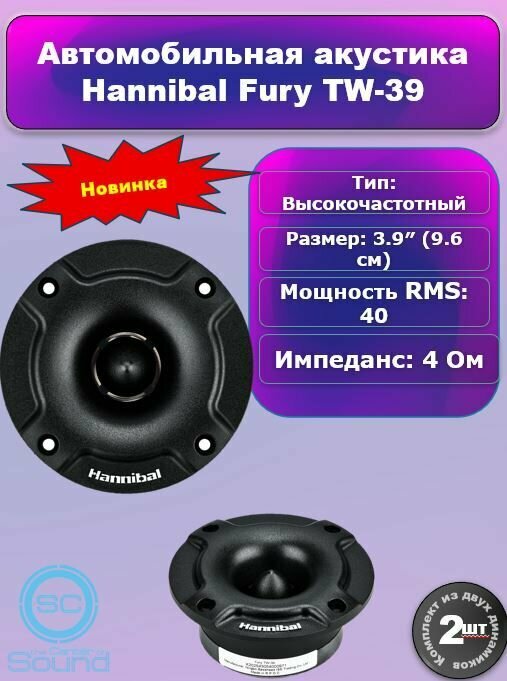 Рупорные твитеры Deaf Bonce Hannibal Fury TW-39 (ВЧ динамики)