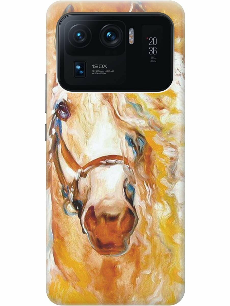 Чехол - накладка ArtColor для Xiaomi Mi 11 Ultra с принтом "Золотистая грива"