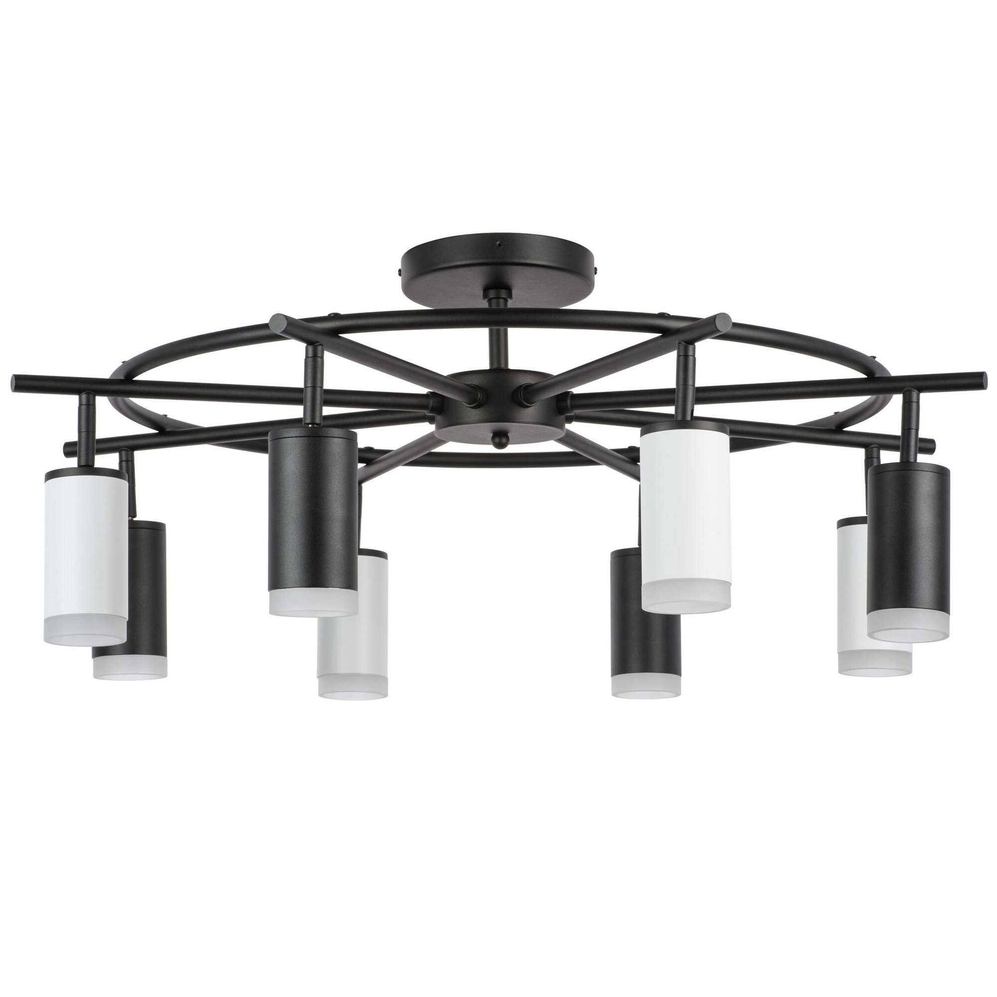 Люстра потолочная Rullo Lightstar, цвет матовый белый, LR7183743640