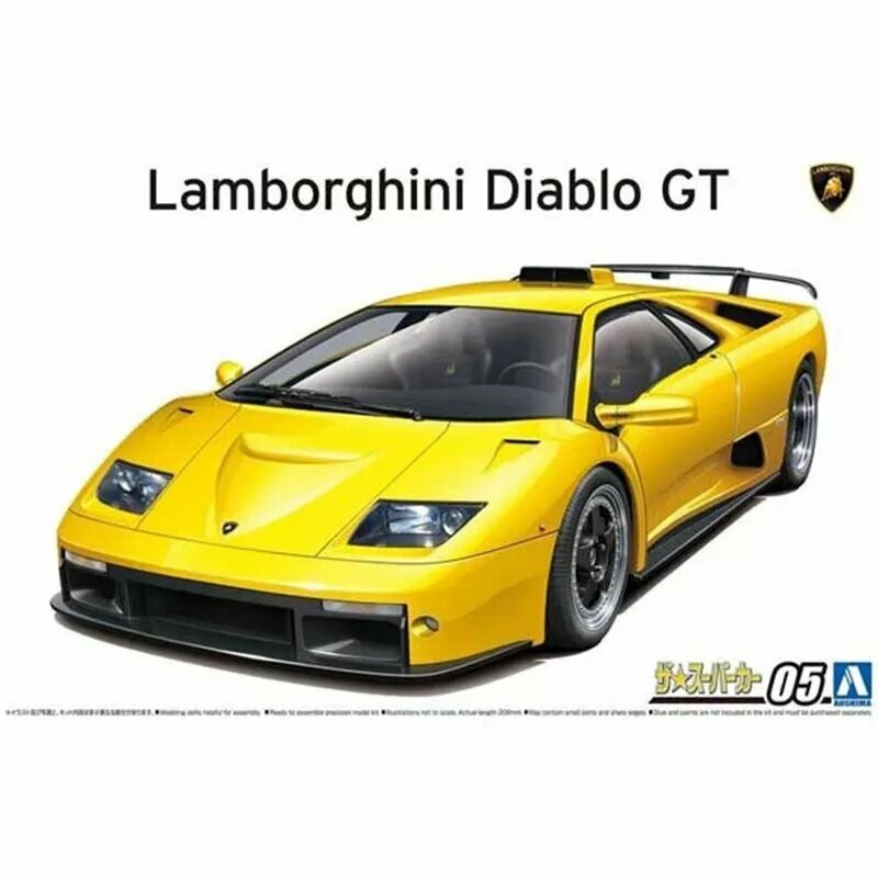 Сборная модель Машинка Aoshima-05899 1/24 Lamborghini Diablo GT car model kit