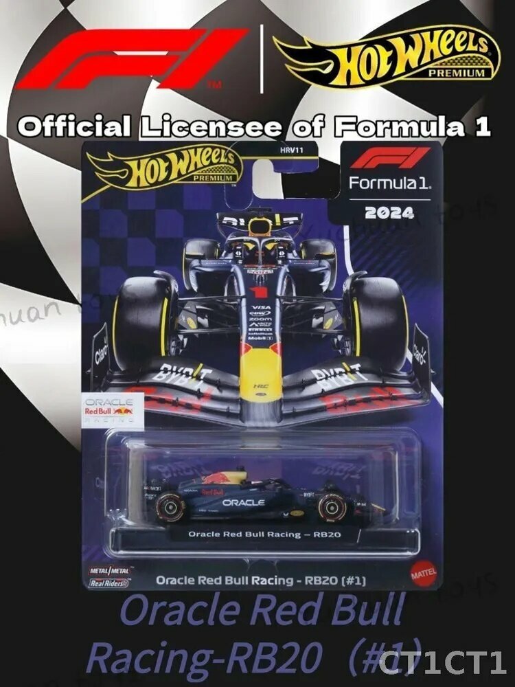 Набор Hot Wheels Premium Hot Wheels Premium F1 Collection 2024, Oracle Red Bull Racing-RB20#1,1 машин,1:64, лимитированная серия