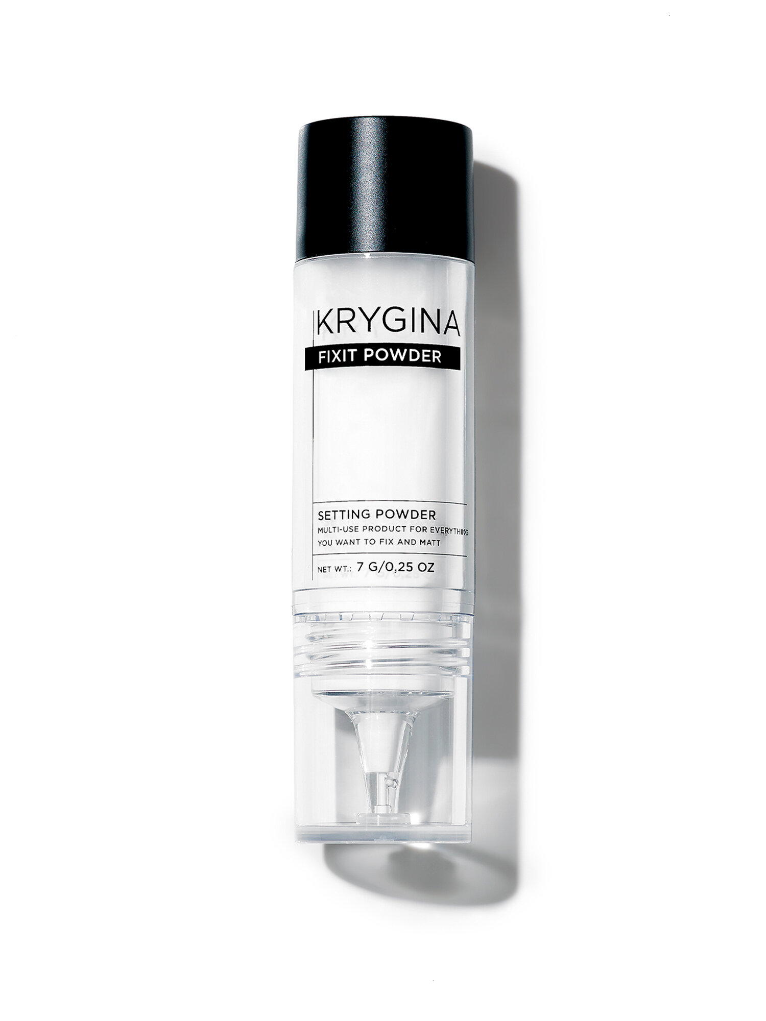 KRYGINA cosmetics Пудра для лица матирующая рассыпчатая прозрачная, праймер Fixit Powder, 7 г