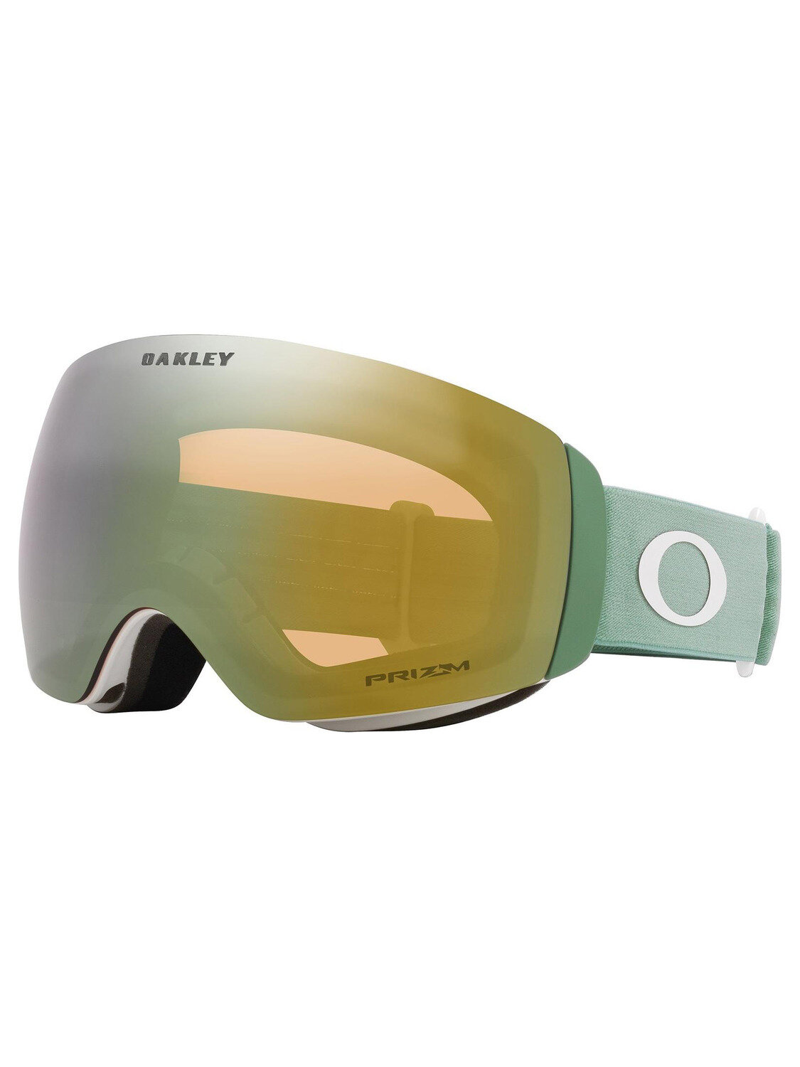 Горнолыжные очки Oakley Flight Deck Matte Jade Prizm Sage Gold Iridium 24/25 зеленый, для мужчин , Зеленый