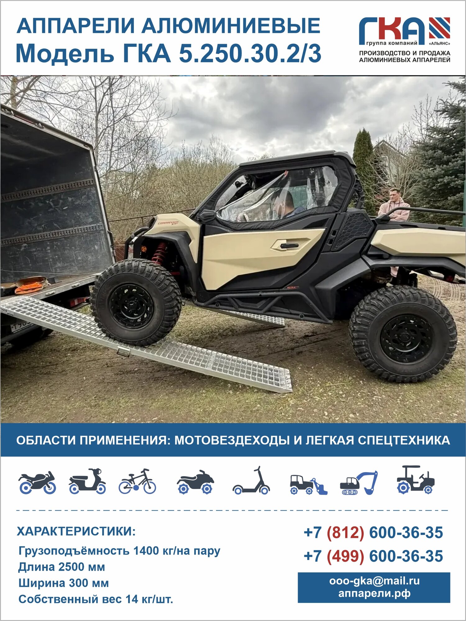 Сходни (аппарели) ГКА 5.250.30.2/3
