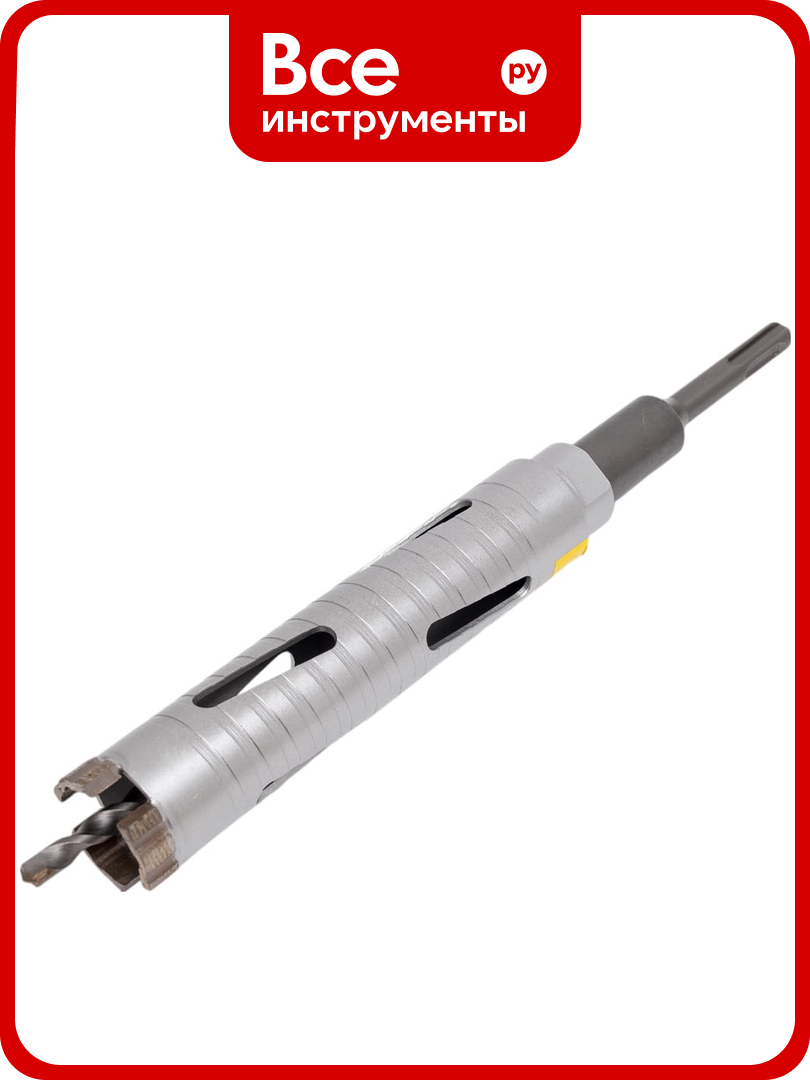 Коронка алмазная по бетону Hilberg 35x150 мм Laser Deep Drill HD335, для сухого сверления сквозных отверстий