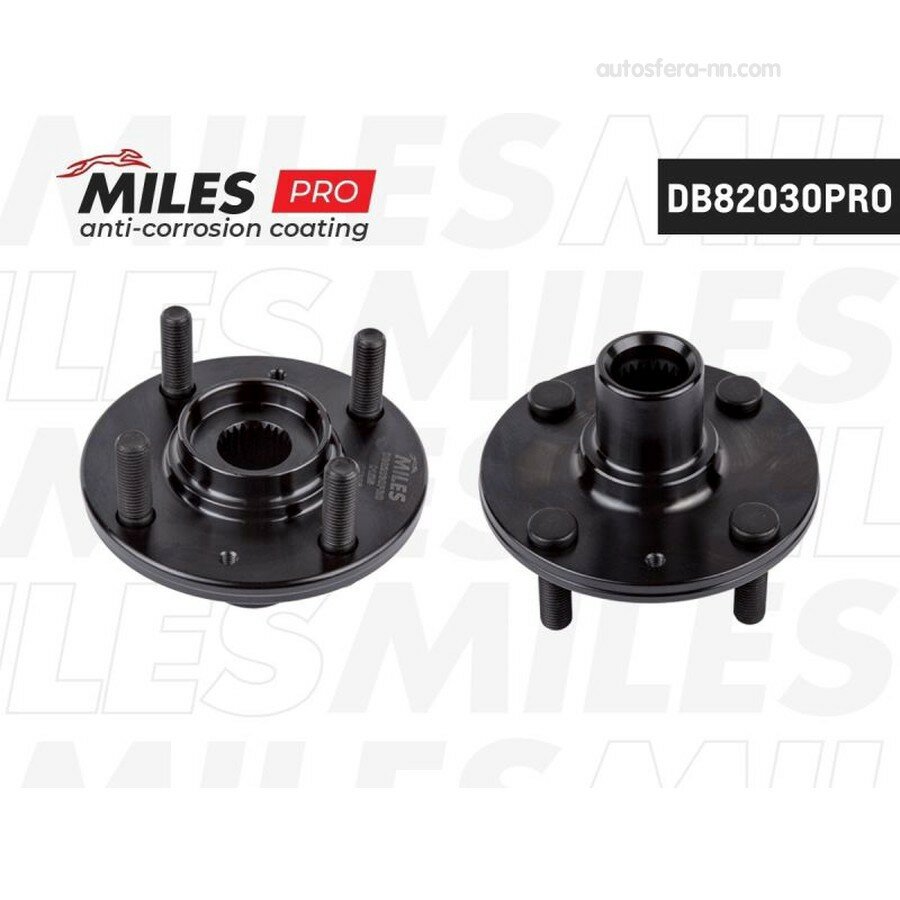 MILES DB82030PRO Ступица колеса HYUNDAI ACCENT/GETZ/i10/i20/KIA RIO 00- пер. (с покрытием) PRO