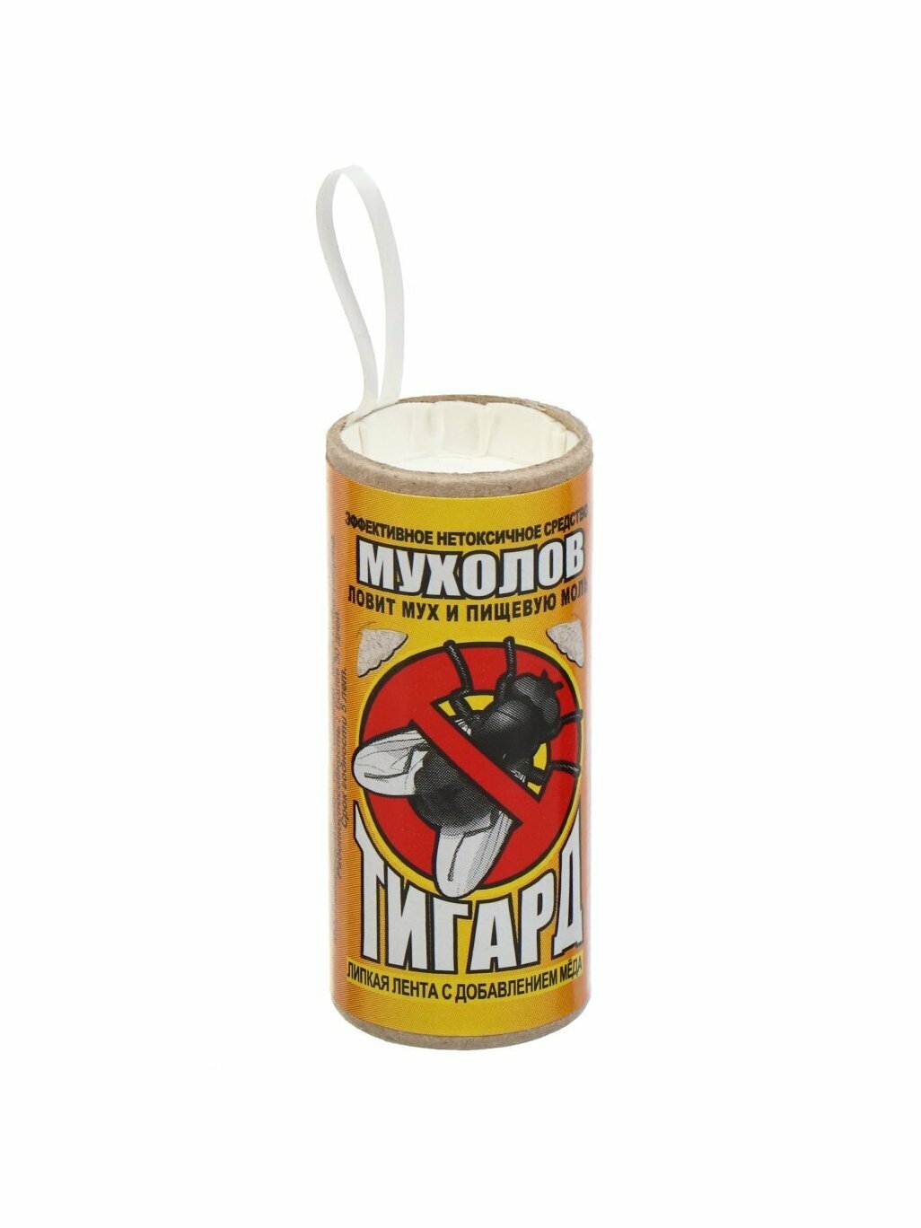 Липкая лента от мух и пищевой моли Тигард, эффективная ловушка для летающих насекомых, защита дома и дачи, 1 штука