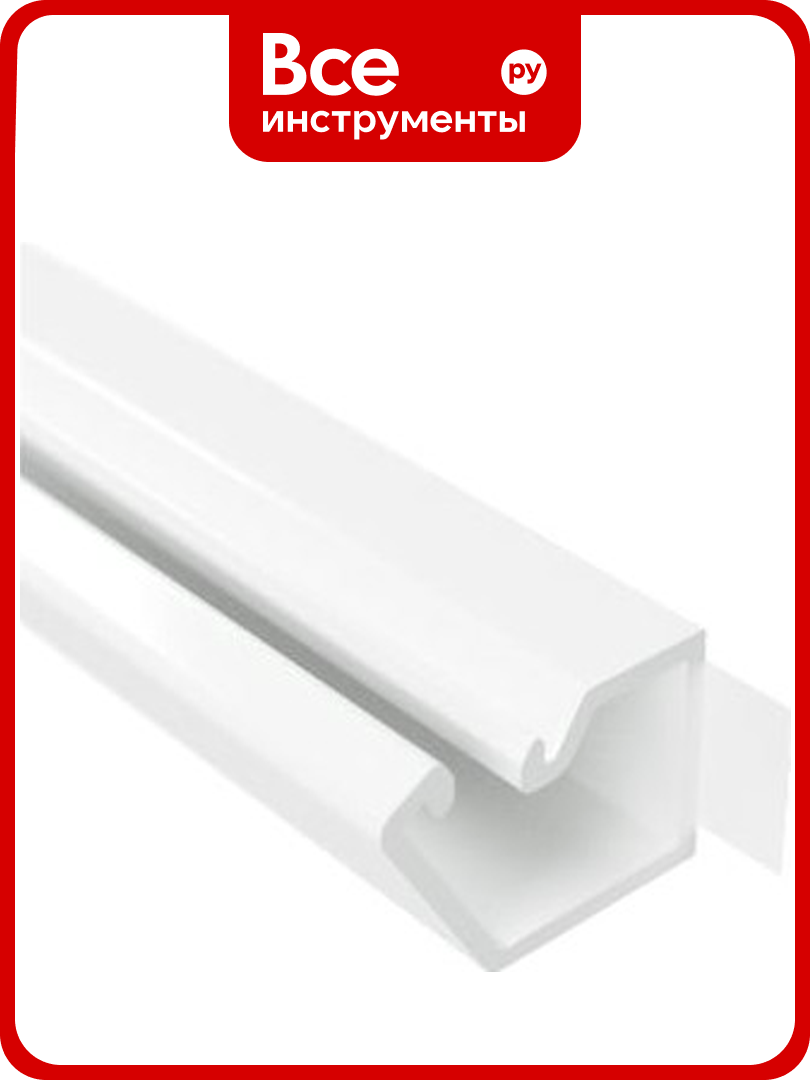 Миниканал самоклеющийся DKC TMR 15x12 2м 00302DIY, без перфорации, кабель‑канал из ПВХ, белый, защита IP40 с крышкой
