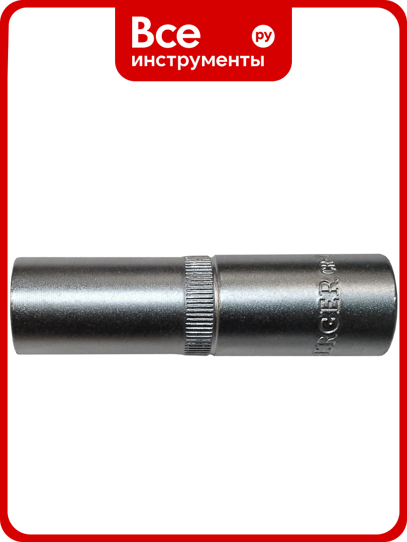 Головка торцевая удлиненная 6‑гранная SuperLock (1/2\"; 19 мм) Berger BG‑12SD19 из CrV сплава, квадратное крепление