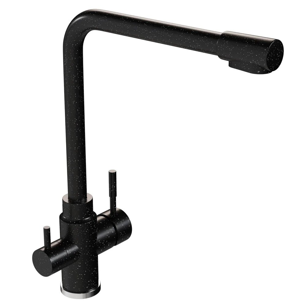 Смеситель для кухни 35к MIXLINE ML-GS13 (308) черный с выходом для питьевого фильтра