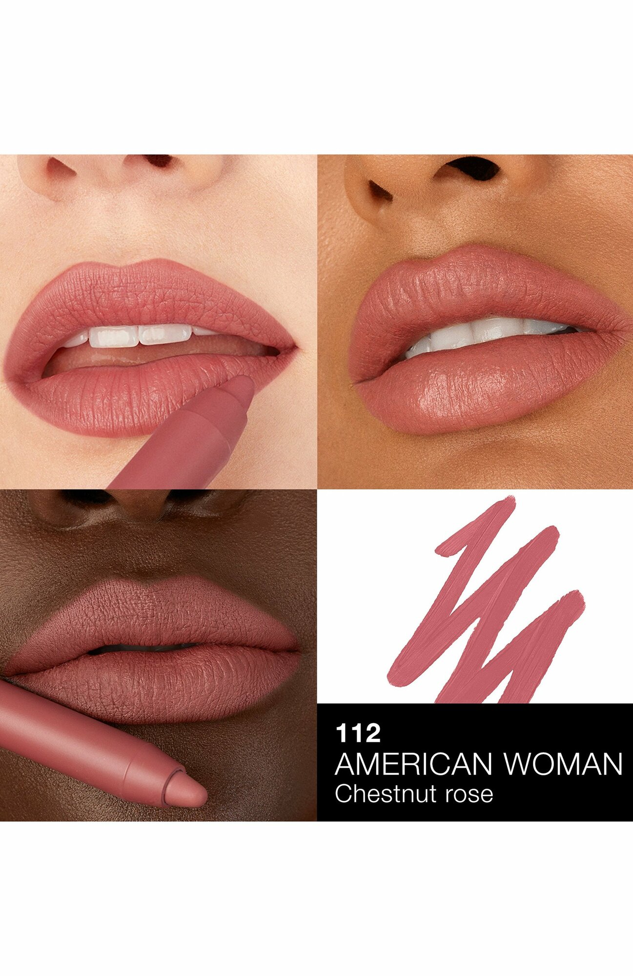 Карандаш для губ Powermatte High-Intensity Lip Pencil, оттенок American Woman NARS