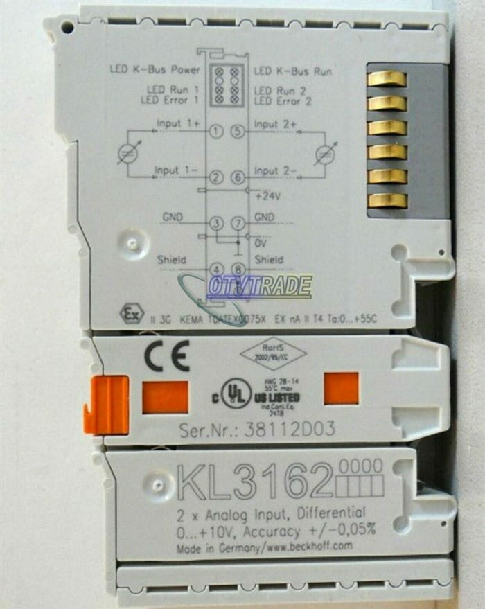 Модуль BECKHOFF KL3162 Digital Module PLC — фото 1