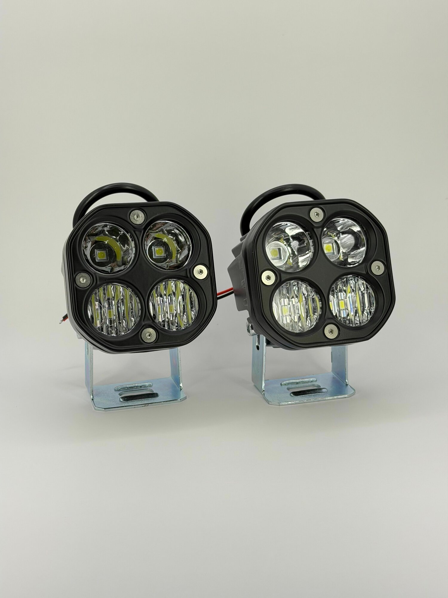 Фара LED квадратная для эндуро мотоциклов, 2 шт