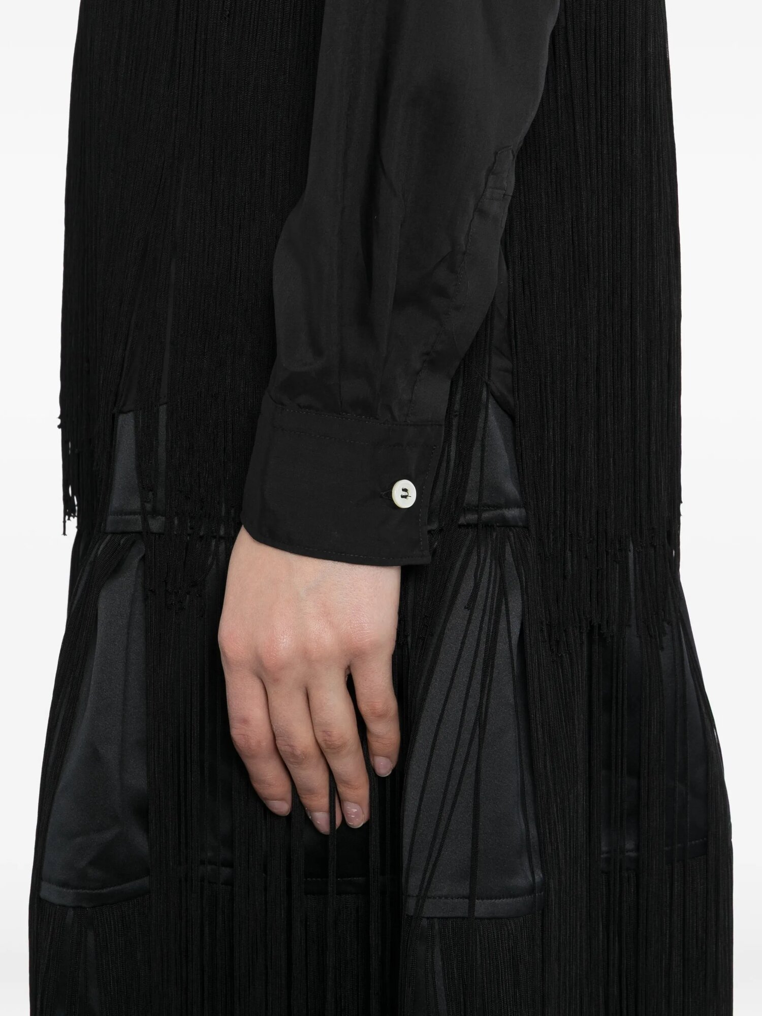 Рубашка BLACK COMME des GARCONS, размер XXS, черный — фото 1