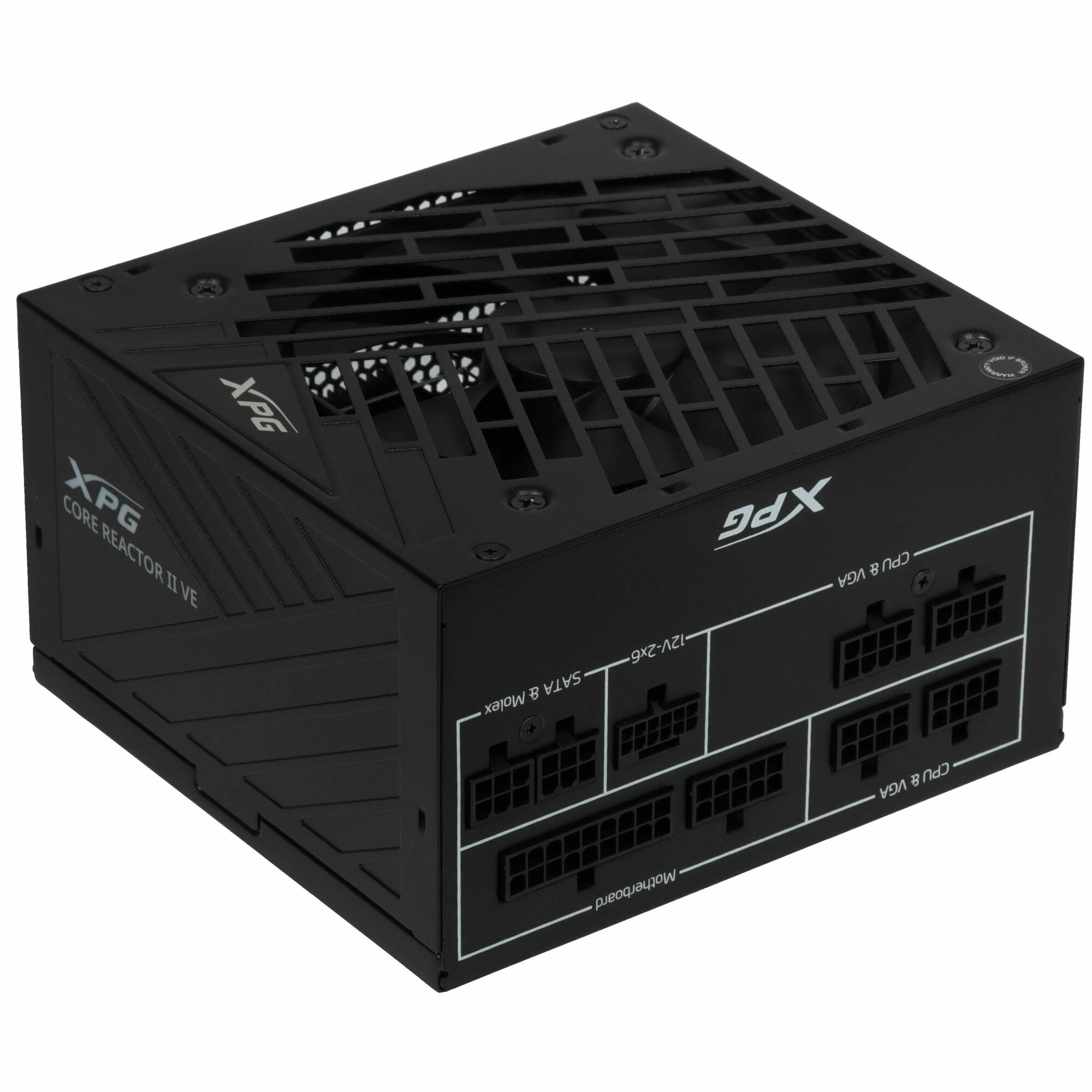 Блок питания ADATA XPG CORE REACTOR II VE 650W 80 Plus Gold (COREREACTORIIVE650G-BKCEU) черный - ATX 20+4 пин, 4 pin + 4 pin x2 CPU, 6 SATA, 2 x 6+2 pin, 12V-2x6 PCI-E