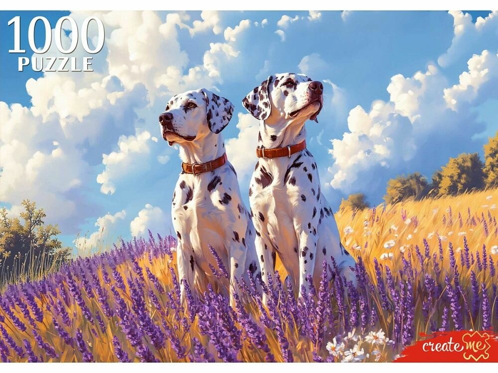 Puzzle/пазлы 1000 элементов "Собаки в поле" (Ф1000-8732)