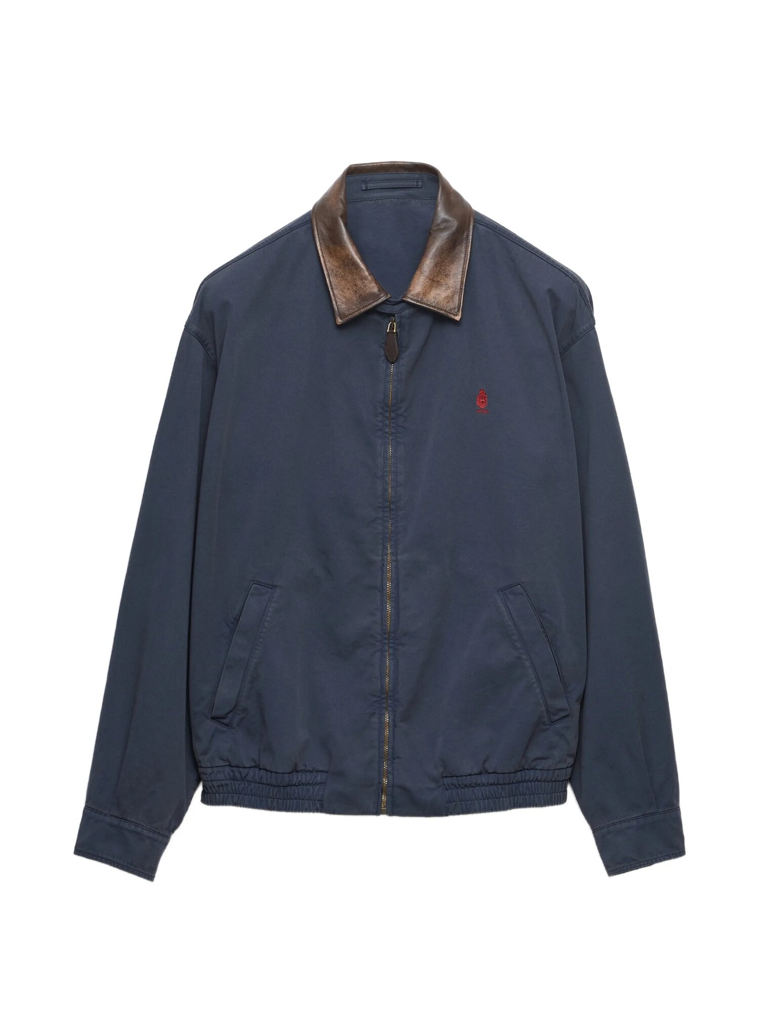 Куртка Cotton jacket with leather details