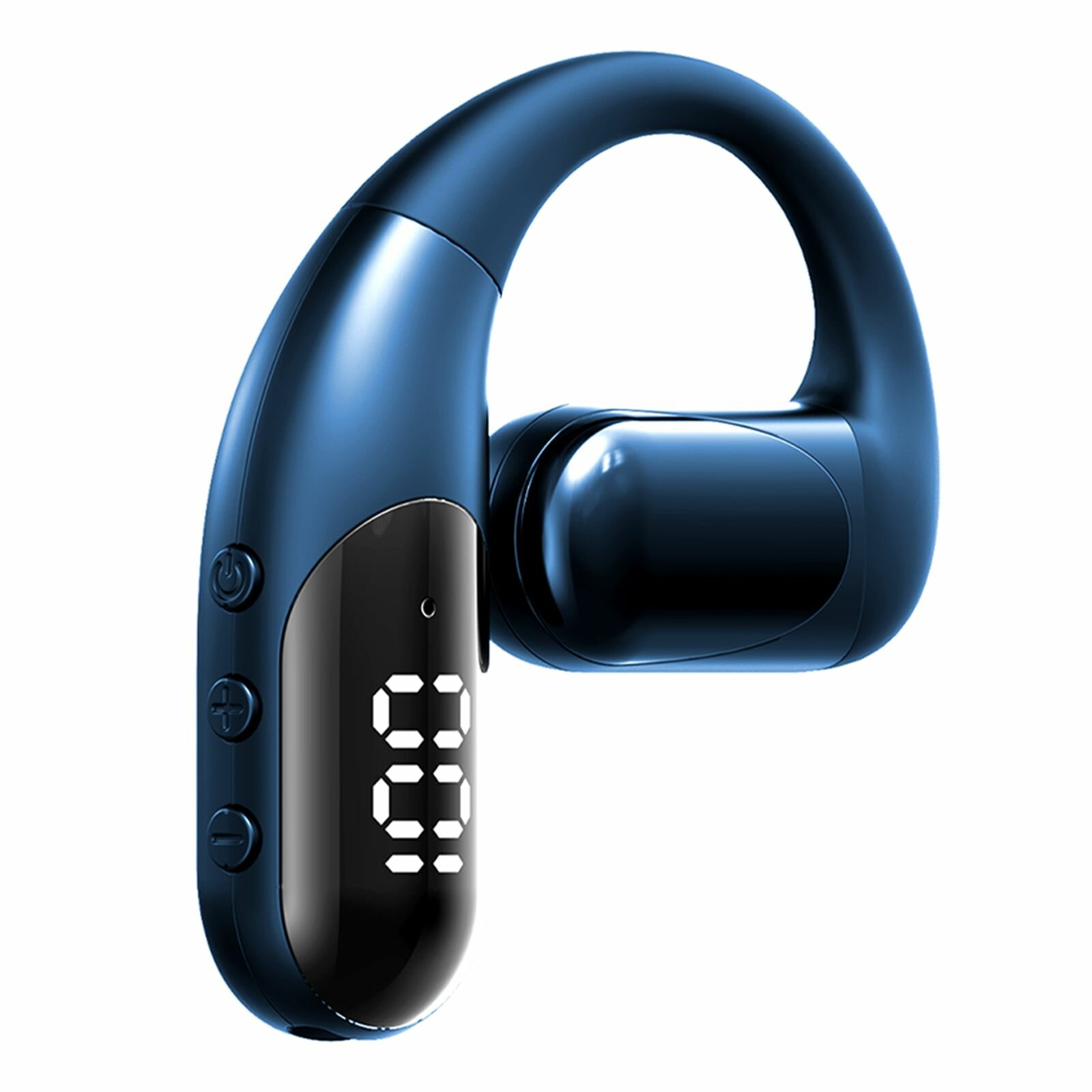 Milochic Наушники беспроводные с микрофоном K2, Bluetooth, USB Type-C, синий