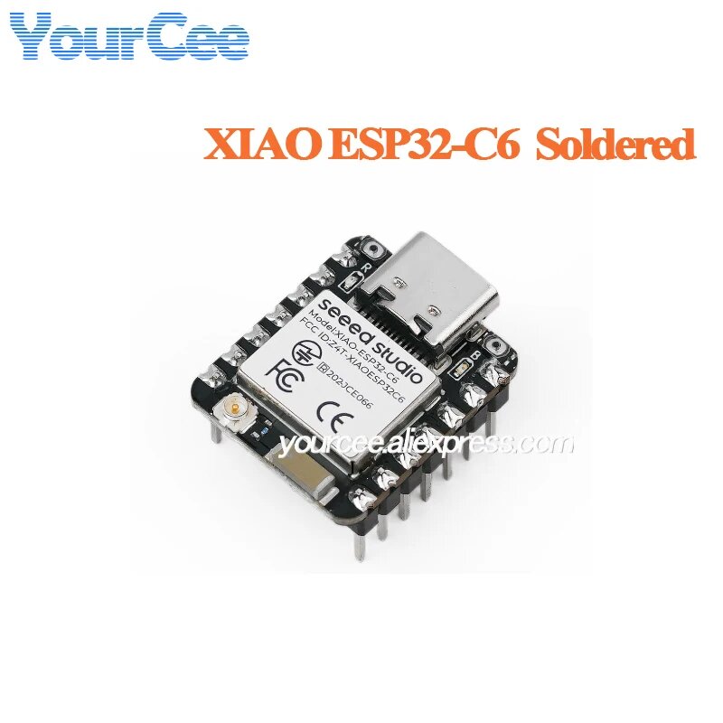 ESP32 Seeed Studio XIAO ESP32C6 модуль ESP32C6 Soldered 1pc