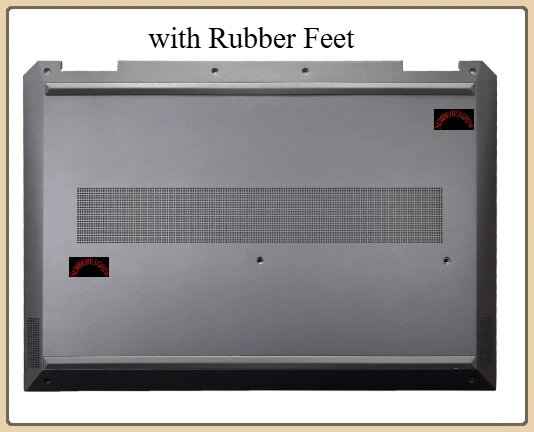 Крышка ноутбука NUMBEREIGHT для HP ZBook Studio X360 G5 15S, Color: Botttom case B