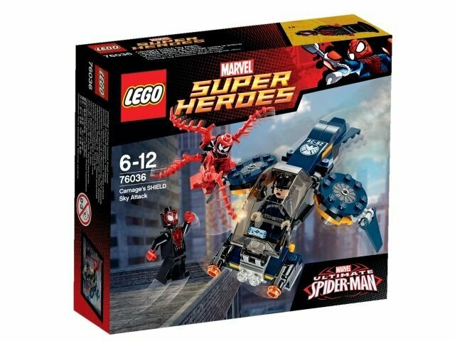 Конструктор LEGO Super Heroes 76036 Carnage's SHIELD Sky Attack (Воздушная атака Карнажа)