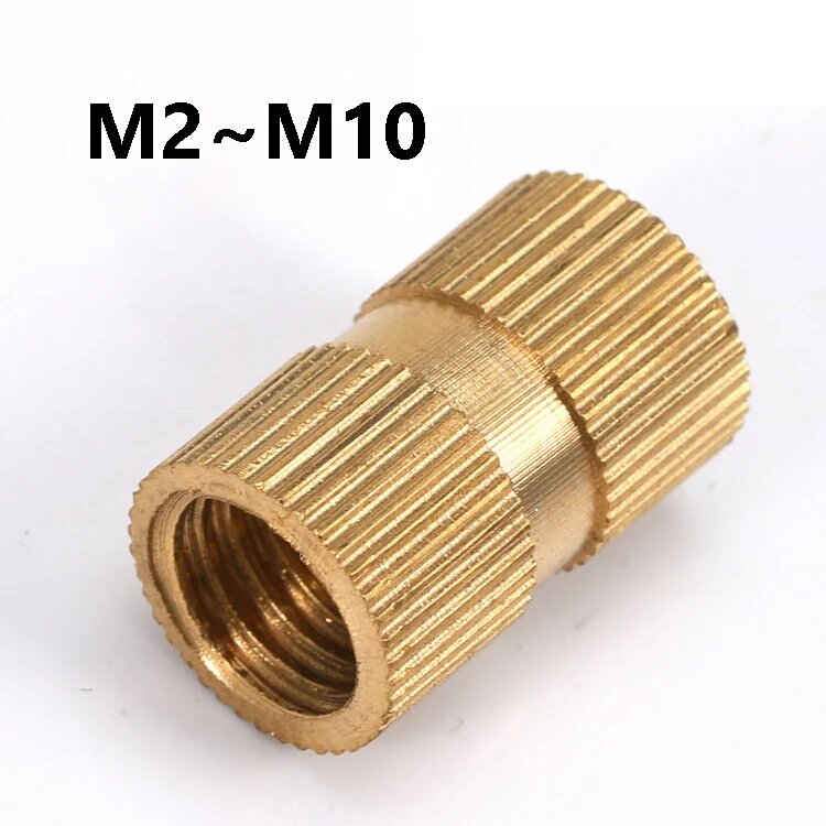 Латунные гайки M2-M20 с сквозным отверстием M3x5x12mm(20Pcs)