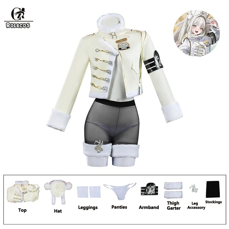 ROLECOS NIKKE Goddess of Victory Fortune Express Blanc Косплей Костюм
