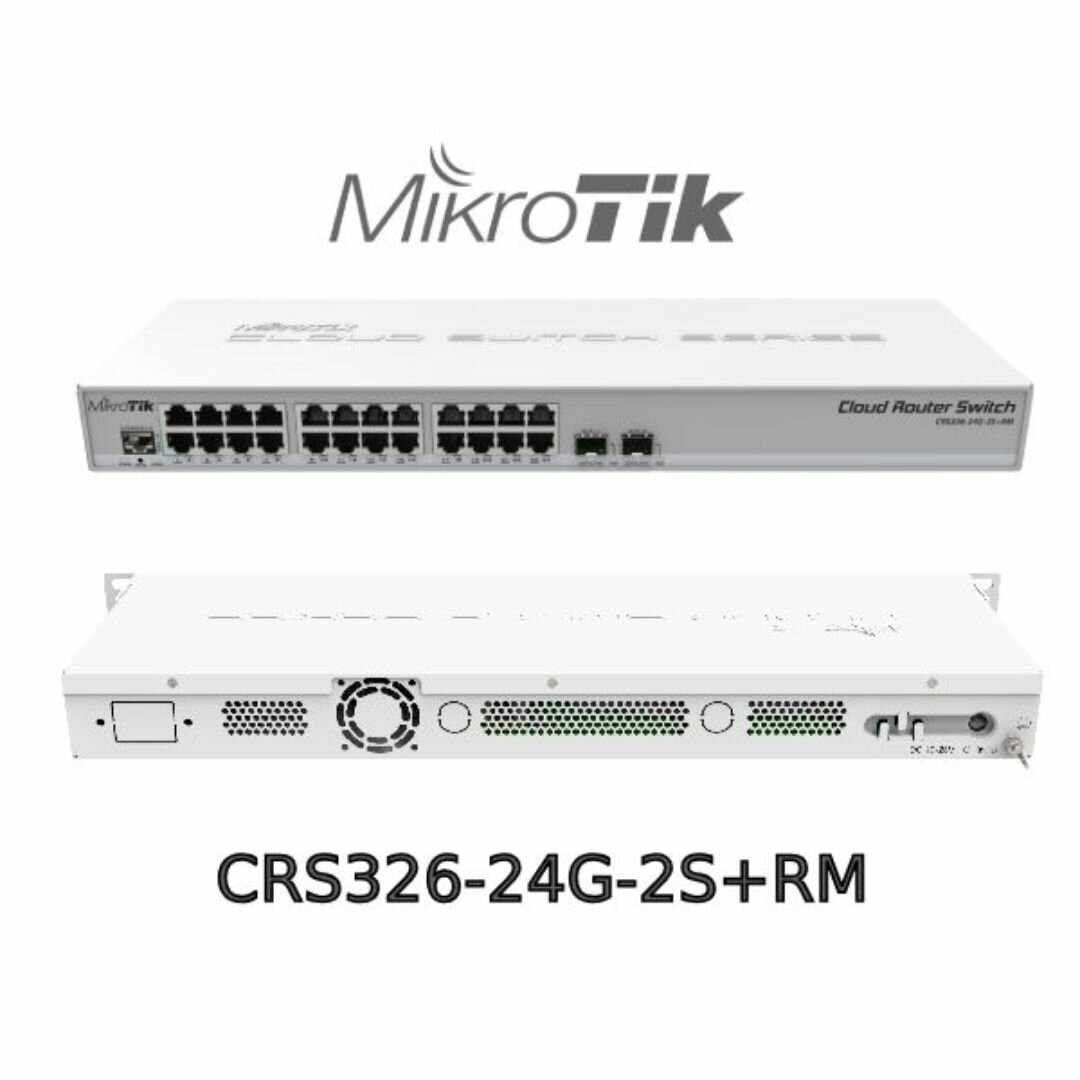 Коммутатор MikroTik CRS326-24G-2S+RM НДС
