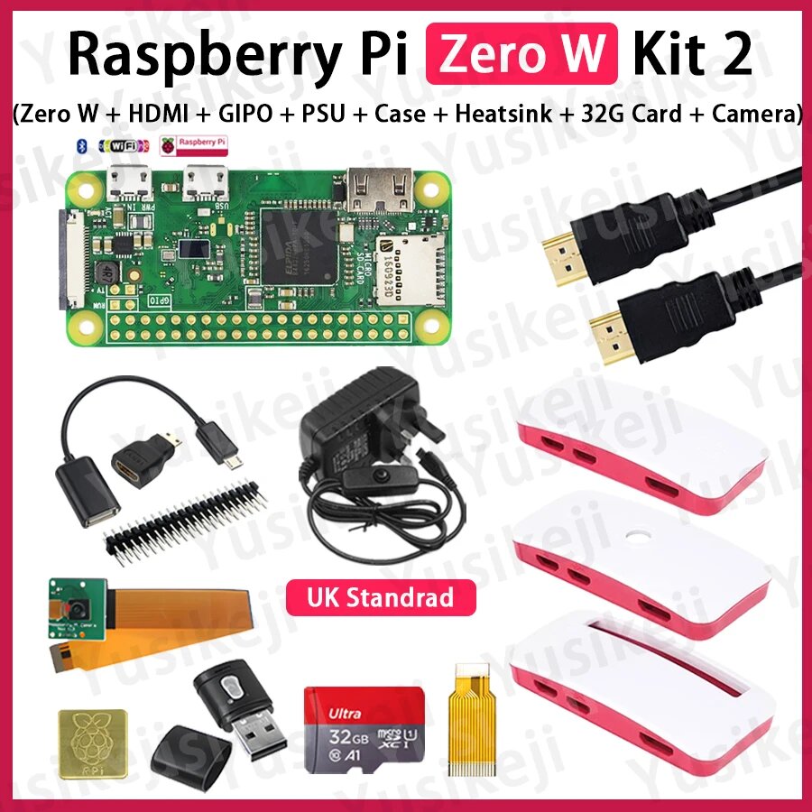 Raspberry Pi Zero W Kit 2 UK Стандарт