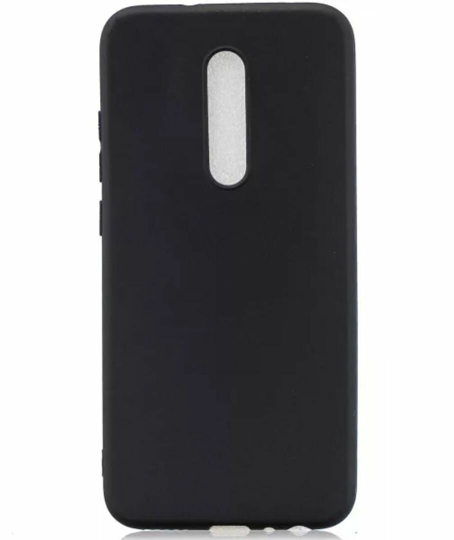 Силиконовый чёрный чехол для Xiaomi redmi 8, ксиоми редми 8