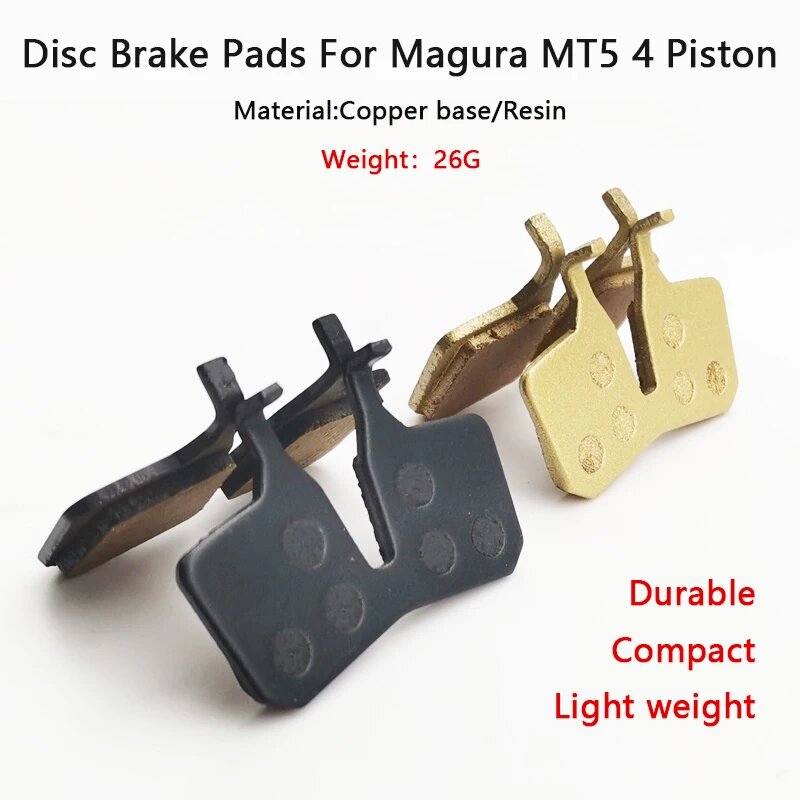 Колодки тормозные Magura MT5/MT7, 4 пары, Resin