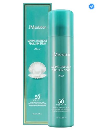 JMsolution Солнцезащитный спрей с экстрактом жемчуга, коллагена и керамидов Marine Luminous Pearl Sun Protection Sun Spray SPF 50+ / PA+++ 180 мл 88