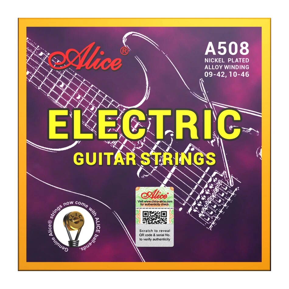 Струны для электрогитары Alice A508SL стальные 0942/1046