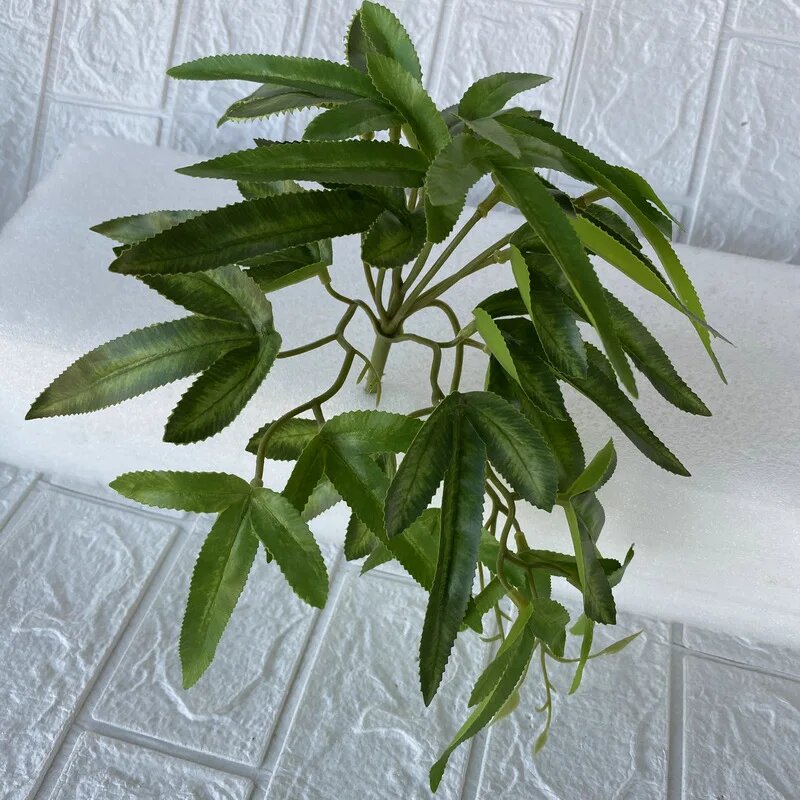 Искусственные зелёные растения крабовидный папоротник Green Aloes Emerald green