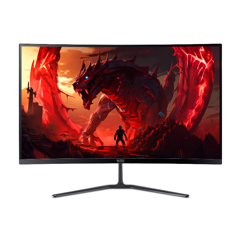 Монитор ACER Nitro ED270UX6bmiipx 27', ZeroFrame, Curved 1500R, Black, 16:9, VA, 2560x1440, 1 / 0,5 (GTG, Min.)ms, 250cd, 220Hz, 2xHDMI(2.1) + 1xDP(1.4) + SPK + Audio Out, Speakers 2Wx2, sync: FreeSync Premium, hdr: HDR 10, Vesa:75x75