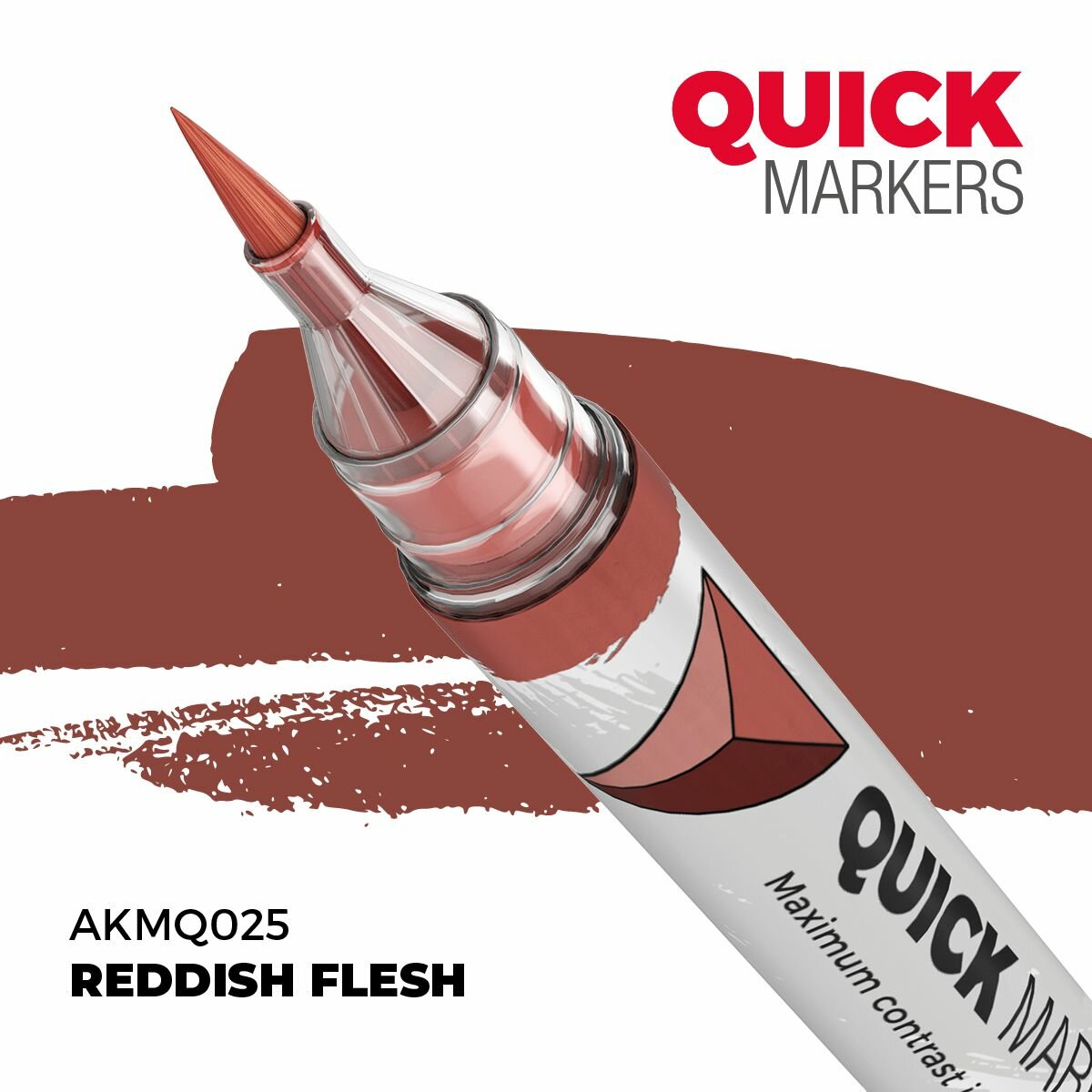 Маркер-кисть AK Reddish Flesh - Quick Marker