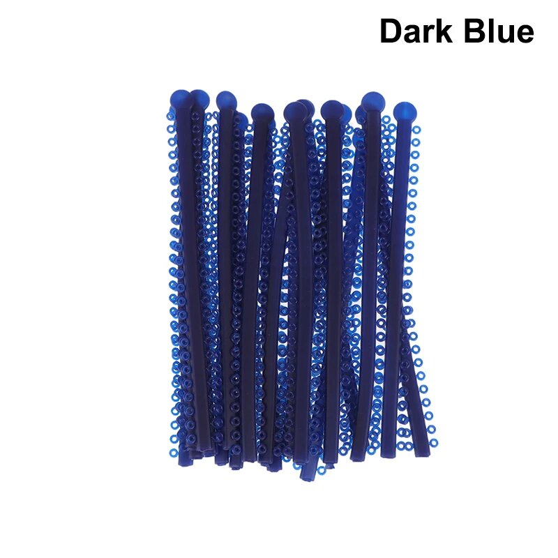 Эластичные лигатуры для брекетов Dark blue, 20 шт
